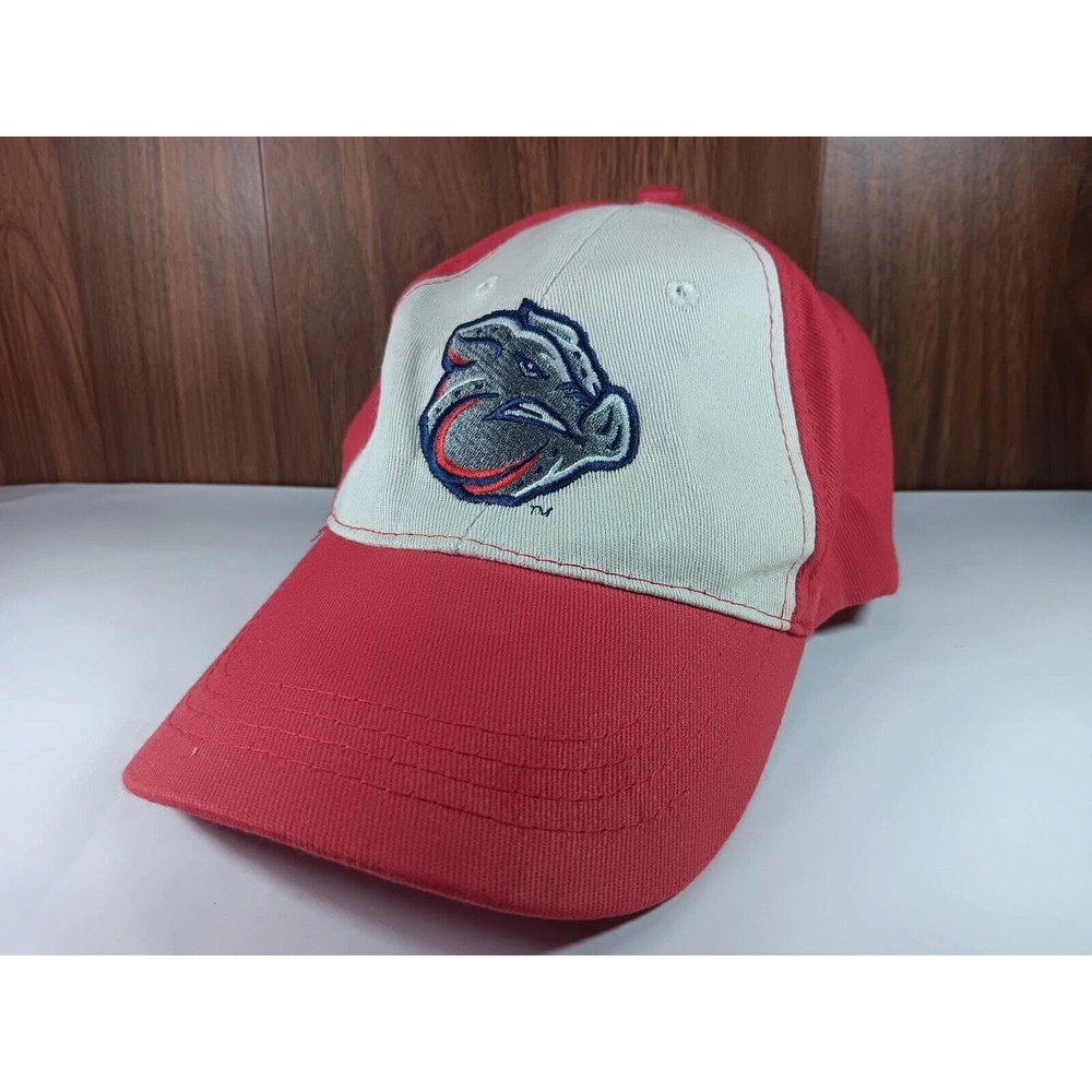 Vintage Lehigh Valley Iron Pigs Baseball Hat Red Whit… - Gem